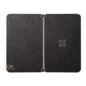 SopiGuard Sticker for Surface Duo Phone Edge-to-Edge Precision Vinyl Skin Wrap (Leather Textured)