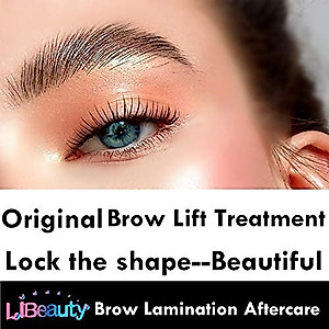 Brow Lamination Aftercare, Eyebrow and Eyelash Lift Conditioner, Lash Perm Nutrition, Keratin Filler Saves Burning Lashes & Brows, Fixing Gel for Lifting/Tint/Wax Treatment| 100-Day Supply