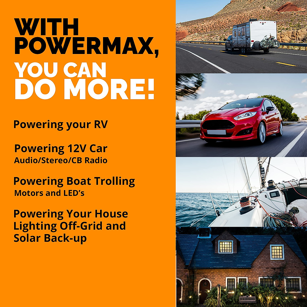 PowerMax PM3-30-24UI 30 Amp 24 Volt |110~220vac Power Supply Converter | Lithium Compatible | 2 Years Warranty