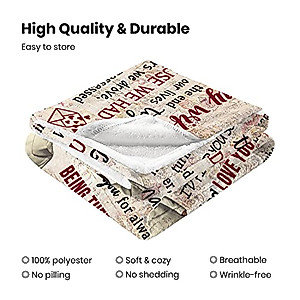 YOYICU to My Wife Blanket from Husband Valentines Day Gifts for Her Throw Blanket Anniversary Birthday Gifrs for My Wife Romantic Gifts for Her 50''x60'' Blanket for Wife