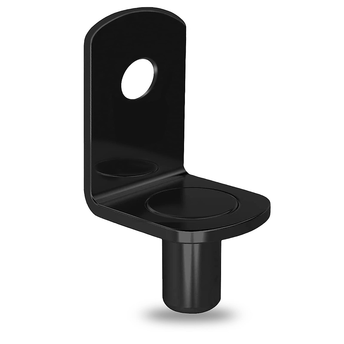 40 Pcs Shelf Pins Pegs,1/4 Inch L-Shaped Shelf Support Pegs,Bookshelf Pegs for Shelves,Cabinet Shelf Bracket Pegs with Hole,Shelf Pins Holders for Kitchen Furniture & Closet (Black)