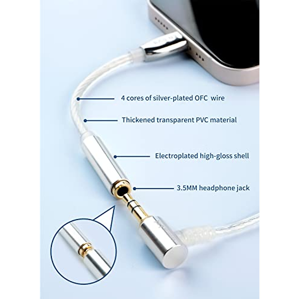 USB Type-C to 3.5mm Female Headphone Jack Adapter,KBEAR T1 Decoding Multi-Function Dongle Cable with Realtek ALC5686 high-Performance DAC Chip for Samsung Galaxy S22 S21 Ultra S20+