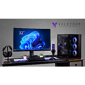 Velztorm Septex CTO Gaming Desktop PC (AMD Ryzen 7 7700X 8-Core, GeForce RTX 4090 24GB, 32GB DDR5, 2TB PCIe SSD + 2TB HDD (3.5), 360mm AIO, 1000 W PSU WiFi 6, BT 5.2, Win 11 Home) VELZ0067
