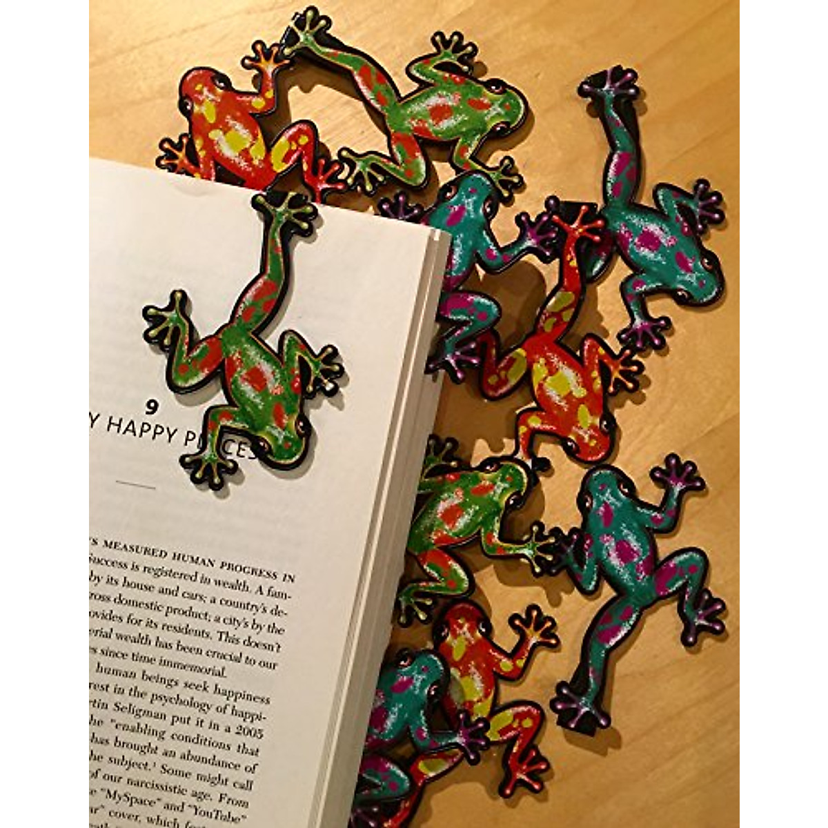 Frog Bulk Bookmarks for Kids Girls Boys - Set of 10 - Animal Bookmarks Perfect for School Student Incentives Birthday Party Supplies Reading Incentives Party Favor Prizes Classroom Reading Awards!