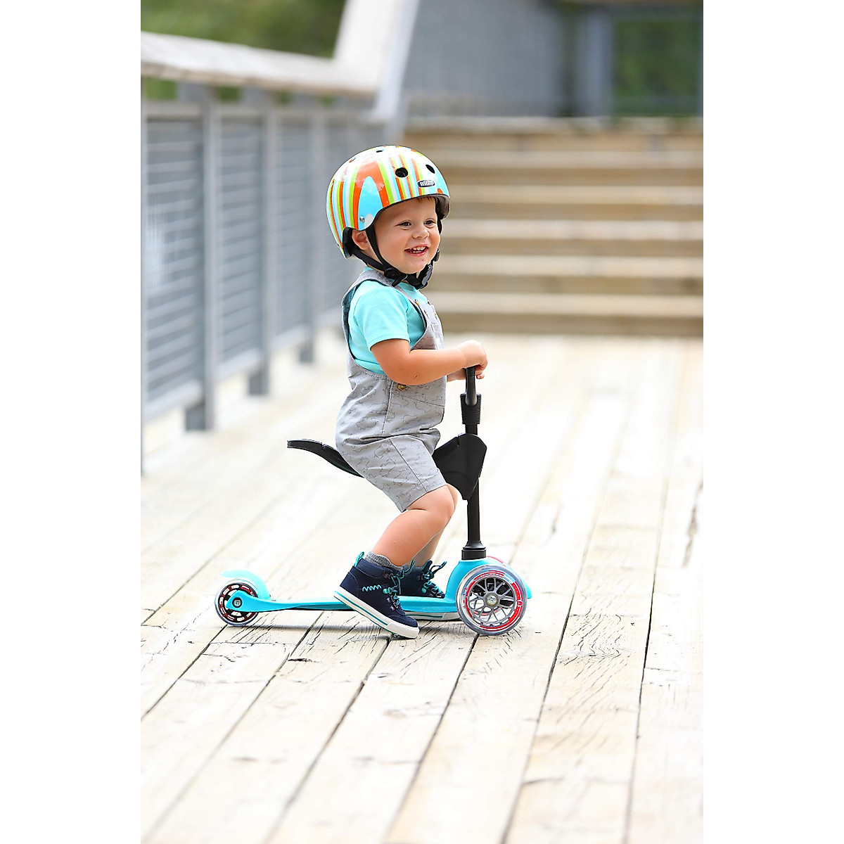 Micro - Mini 3-in-1 Deluxe Scooter - Aqua (MMD011)