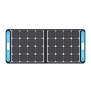 Geneverse 100W Portable Solar Panel Generator for USB Devices, 9lbs with 1X USB-A, 1X USB-C (Each), Water Resistant, Fast Solar Charging for Camping, Hiking, Cell Phones, Smart Watches, GPS and More