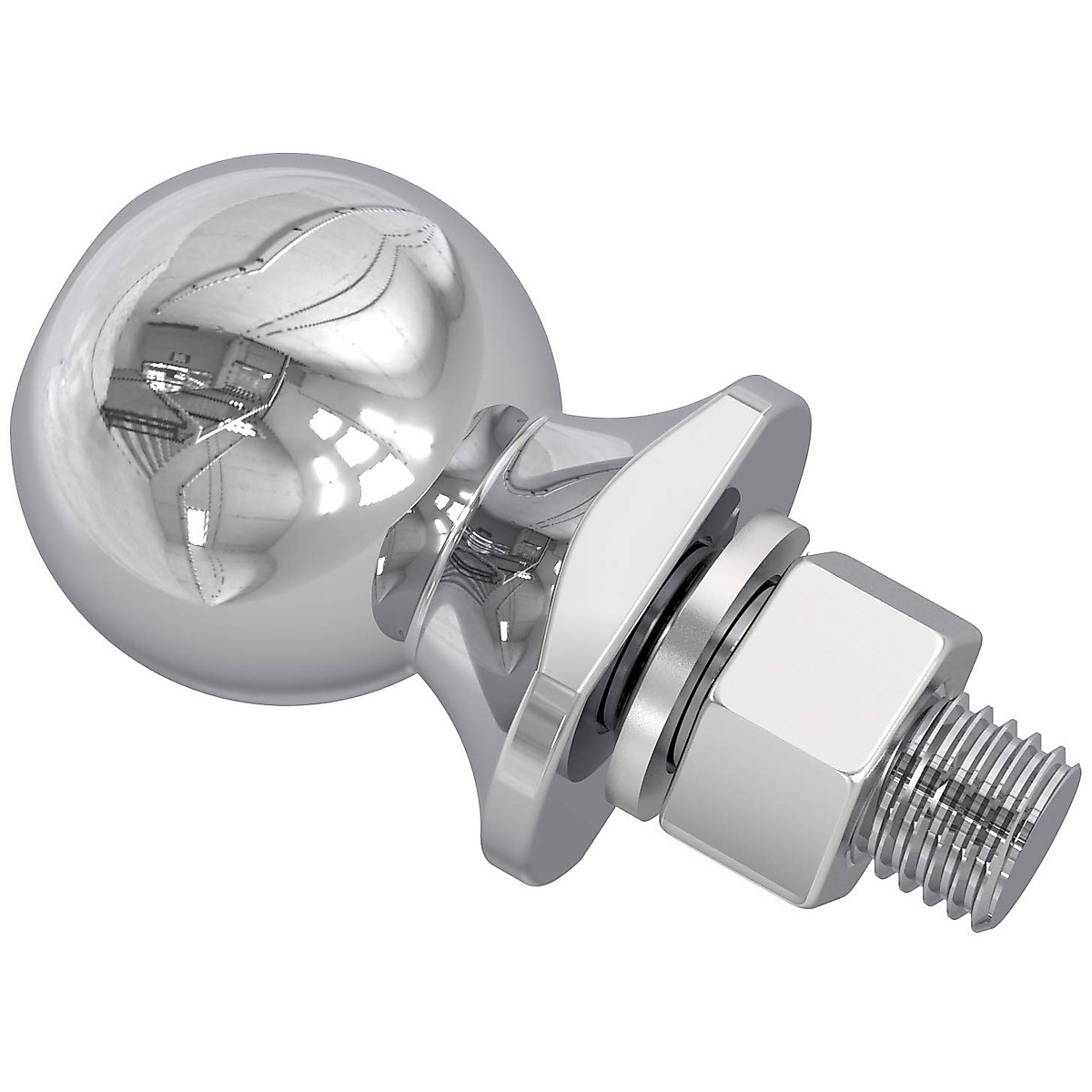 ATRLY2019D Torin Trailer Hitch Ball, 2 Inch Diameter, 1.75 Ton (3,500 lbs), 3/4 x 1-3/4-Inch Shank