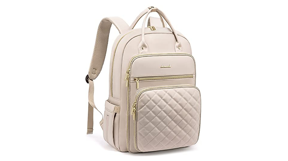 LOVEVOOK Waterproof Laptop Backpack for Women - 15.6 Inch Carryall