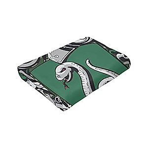 DIGOOD Sly-Therin Blanket Micro Fleece Throw Blanket Soft Cozy Blankets for Bed Couch Living Room 50 X 40 Inch