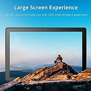 PRITOM M20 10'' Tablet with Case, Android 12 Tabletas, 3G RAM, 64 GB ROM, 512 GB Expandable, Quad-Core 1.6GHz Processor, 6000mAh, HD IPS Touchscreen, Dual Camera, WiFi 6, Bluetooth, FM, USB C