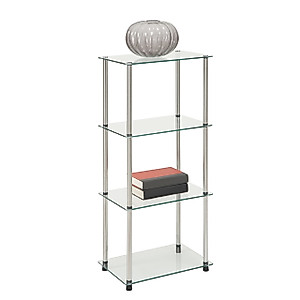Convenience Concepts Designs2Go Classic Glass 4 Tier Tower, Glass