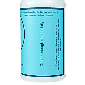 Happy Healthy Hoof Cleaner - Natural Thrush Treatment for Clean Hooves - 16 Ounce Heavy Duty Spray Bottle