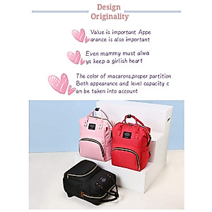 MLBCARE baby bag back pack large-capacity multi-functional fashionable shoulders diaper backpack mother's portable baby care bag Separate storage (black)