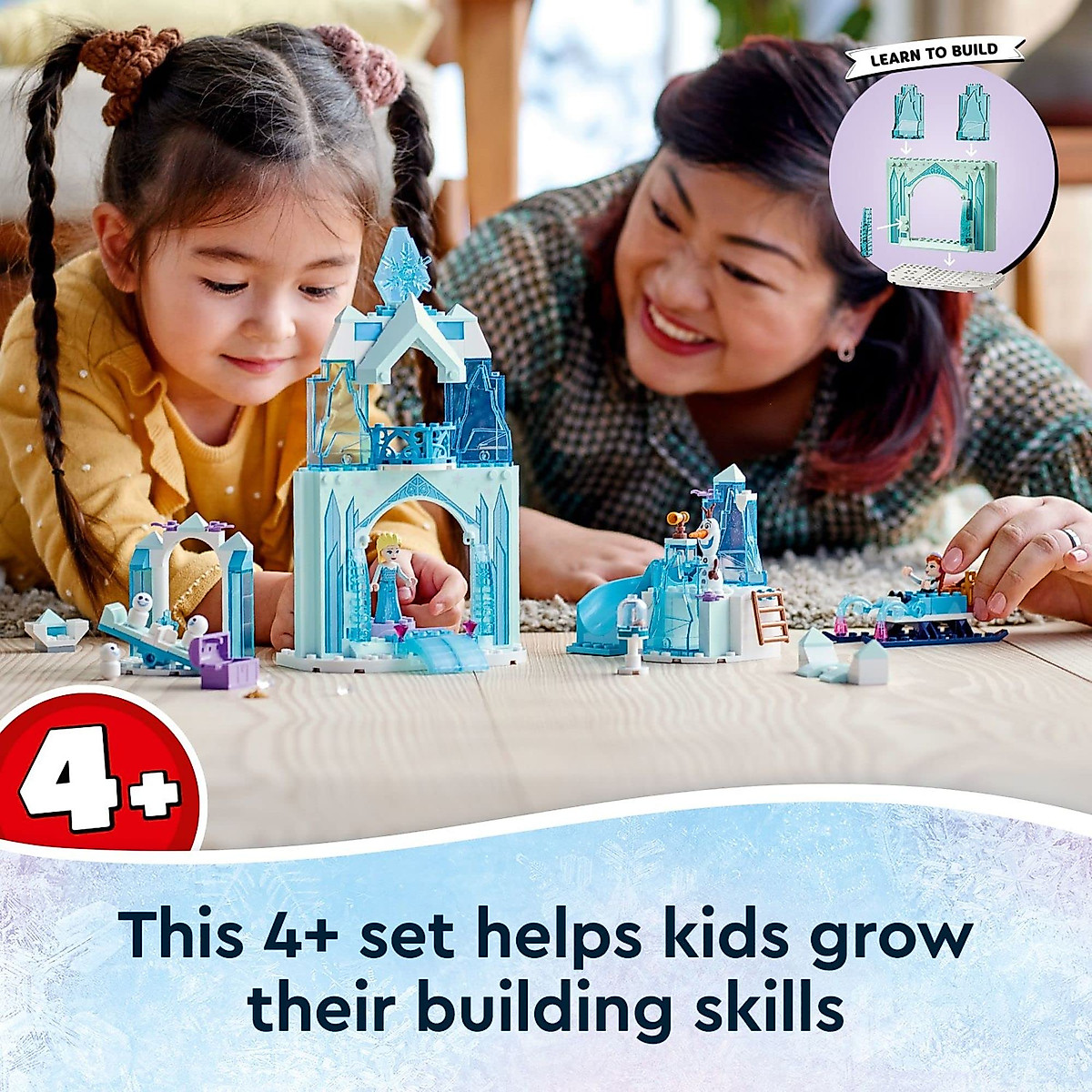 LEGO Disney Anna and Elsa’s Frozen Wonderland 43194 Castle Toy with Disney Princess Mini-Doll Figures, Gifts for 4 Plus Years Old Kids, Girls and Boys