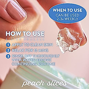 Peach Slices | Snail Rescue Intensive Treatment Wash-Off Face Mask | 95% Snail Mucin | For Dark Spots & Blemishes | Refreshing & Calming Mask | Clear, Radiant, & Hydrated Skin | Skin Care | 3.38 oz