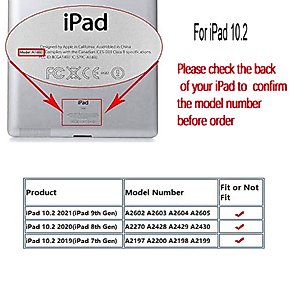 JYtrend Case for iPad 10.2 inch, for iPad 9th 8th 7th Generation, Rotating Stand Smart Magnetic Auto Wake Up/Sleep Cover for A2602 A2603 A2604 A2605 MK2L3LL/A MK2P3LL/A MK673LL/A (Heart Flower)