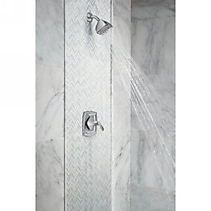 Moen Voss Brushed Nickel Posi-Temp Posi-Temp Pressure Balancing Shower Trim Kit, Valve Required, T2692BN