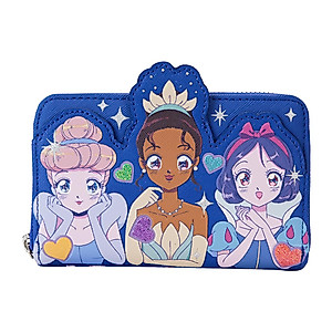 Loungefly Disney Princess Manga Style Zip Around Wallet