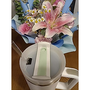 40 OZ replacement lid Compatible for Stanley H2.0, Spill and Splash Proof Tumbler Lids for Stanley Cup and More Coffee Cups - Perfect for Travel, Home and On-The-Go Use (Grey)