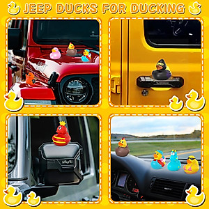 100 Pcs Rubber Ducks in Bulk, Assortment Jeep Ducks for Jeeps Ducking, Toddler Baby Bath Toys Christmas Party Favors Summer Beach Pool Activity Duckies Bulk