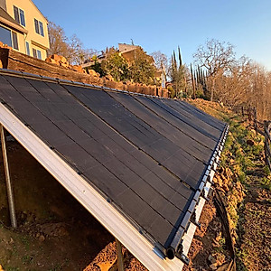 SolarPoolSupply Industrial Grade Solar Pool Heater DIY Kit - Superior High-Wind Strapless Mounting System & Maximum Freeze Resistance (4-4'x9.5' / 152 Square Feet)