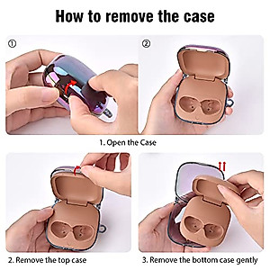 Beats Fit Pro Case Cover, Filoto Hard Case for Apple Beats Fit Pro 2021 Shockproof Protective Earbuds Case with Keychain Accessories for Men Women（Purple）