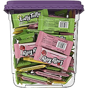 Laffy Taffy Candy, Assorted Fruit Flavored Taffy Candy, Sour Apple, Cherry, Strawberry & Banana Flavors (145 Pieces)