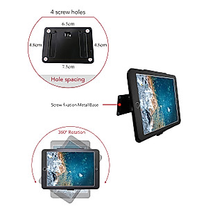 WeSTRUGGLE On Wall Mount bracket for iPad 9.7"(6th,5th,Gen.), 9.7"Air1& 2, iPad 9.7"Pro, Excluding iPad 9.7"(1th,2th,3th,4th,Gen.),Anti Theft Lock , Rotate Design Arbitrary ,Multi Angle, Metal,(Black)
