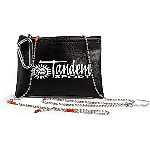 Tandem Sport Volleyball Net Setter With Pouch - Volleyball Net Measure Chain - 4 Pre-Set Net heights for Men's, Women's, Coed, and Junior Volleyball - Volleyball Referee Equipment