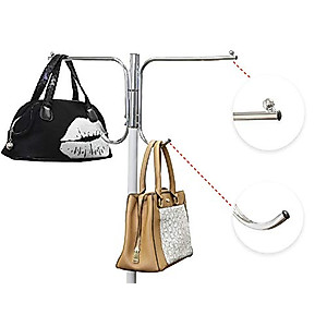 Simple Houseware Industrial Grade Z-Base Garment Rack, 400lb Load with 62" Extra Long bar w/Clear Cover and Tube Bracket