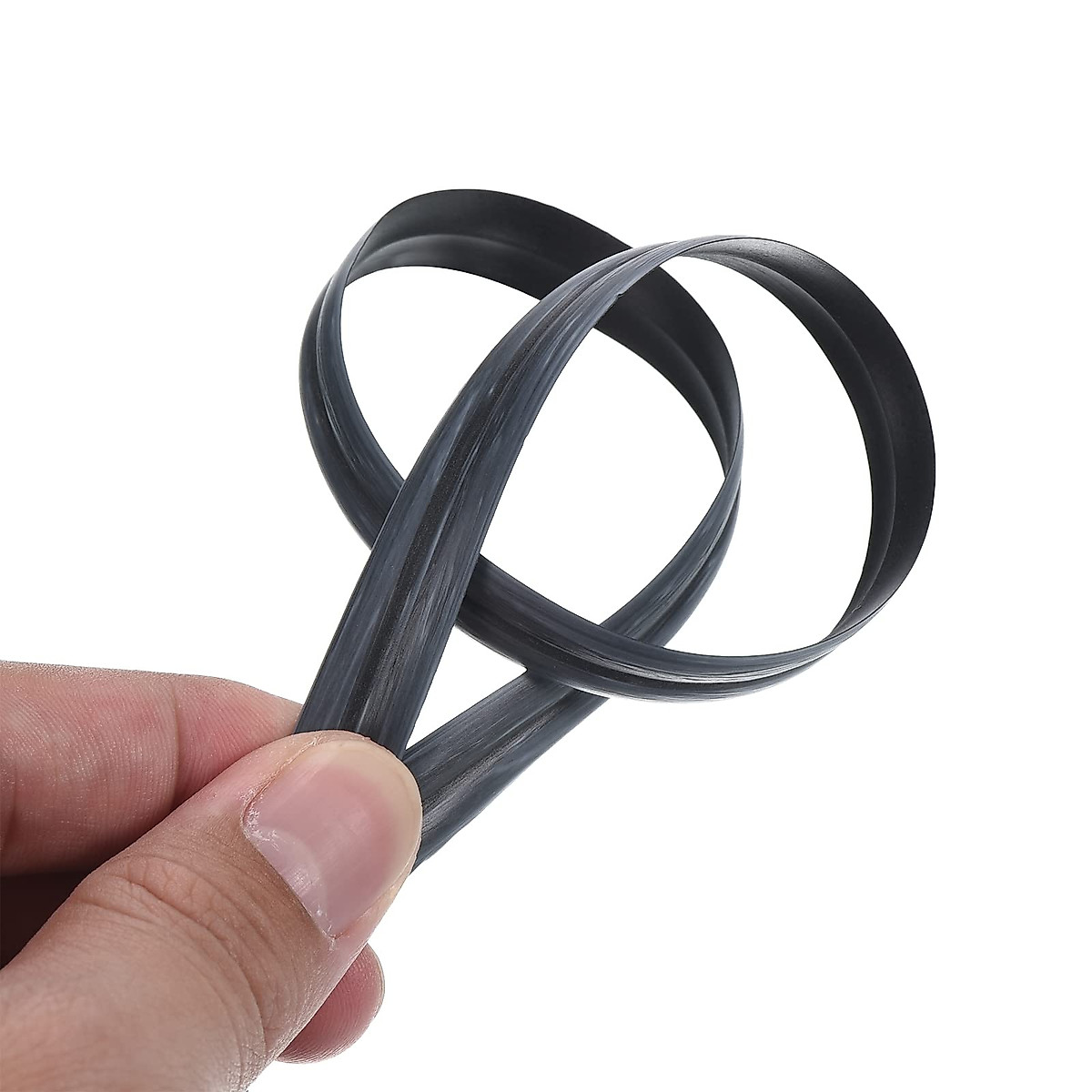 PATIKIL Wicker Repair Kit, 30m/98ft PE Rattan Replacement Repair DIY Set for Wicker Fixing Furniture Patio Furniture Repair, Gray White Stripe