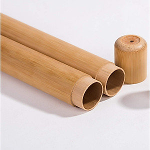 Bamboo Toothbrush Travel Case Pack of 6 Biodegradable and Eco Friendly