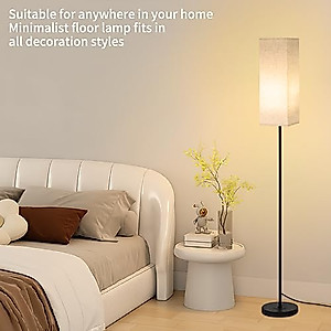 Duheypo Floor Lamps for Living Room, Floor Lamp with Remote Control, Modern Standing Lamp for Bedroom Stepless Dimmable 12W Floor Lamp, 3000k-6500k Elegant Tall Lamps for Living Room Bedroom