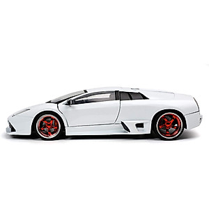 Hyperspec 1:24 Lamborghini Murciélago LP460 Die-cast Car Pearl White, Toys for Kids and Adults
