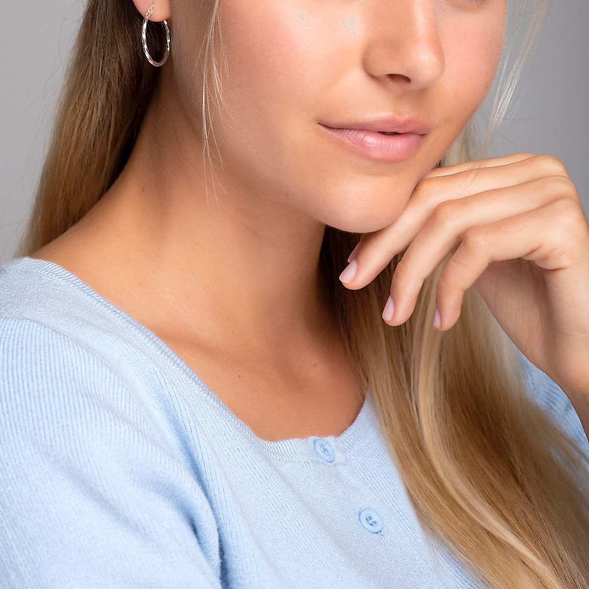 Silpada 'Endless Twists' Hoop Earrings in Sterling Silver