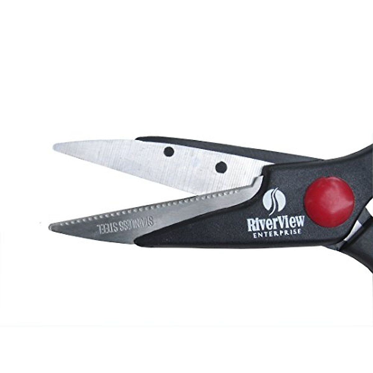 Very Sharp Multi Purpose Scissors - Reinforced Blade Shears, Left and Right Handed for kitchen sewing garden