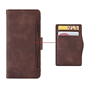 Card Slot Case for Samsung Galaxy S9 Plus Stand Flip Case Cover for Samsung Galaxy S9 Plus Retro Magnetic Phone Shell Wallet Phone case with Card Slots