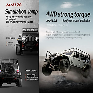 Ottima Mini Truck All Terrain RC Car, 1/12 AWD 2.4G RC Electric Off-Road Climbing Car Vehicle Model for Boys Kids and Adults