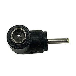 Dafensoy DC Barrel Power Jack Charging Cable Connector, 90 Degree Angle DC5.5 x 2.1 Female to 2.5 x 0.7 Male Adapter, Used for Notebook Computers, Tablet Computers, LED Lights, Routers, etc (2-Pack)