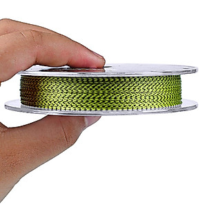 KATUYSHA Braided Fishing Line, Abrasion Resistant Zero Stretch Braided Lines 4 Strands Super Strong Superline 20Lb Test 109 Yards