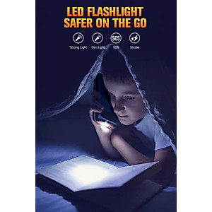 UYAYOHU Portable-Charger-Power-Bank - 40000mAh Power Bank Built in Out/Input Cables 10W Wireless Charger and Flashlight 5V3.1A Quick Charge Compatible with Smart Devices and Cell Phones