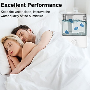 puxyblue 6-Pack Humidifier Tank Cleaner Blue Small Submarine, Fit for Most Humidifiers and Fish Tanks, Purifies Water, Prevents Hard Water Build Up, Eliminates White Dust and Odours