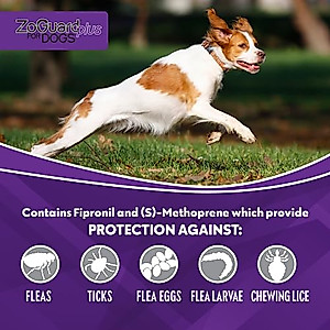 ZoGuard Plus Flea and Tick Prevention for Medium Dogs – Flea & Tick Prevention for Dogs 23-44lbs (3 Doses)