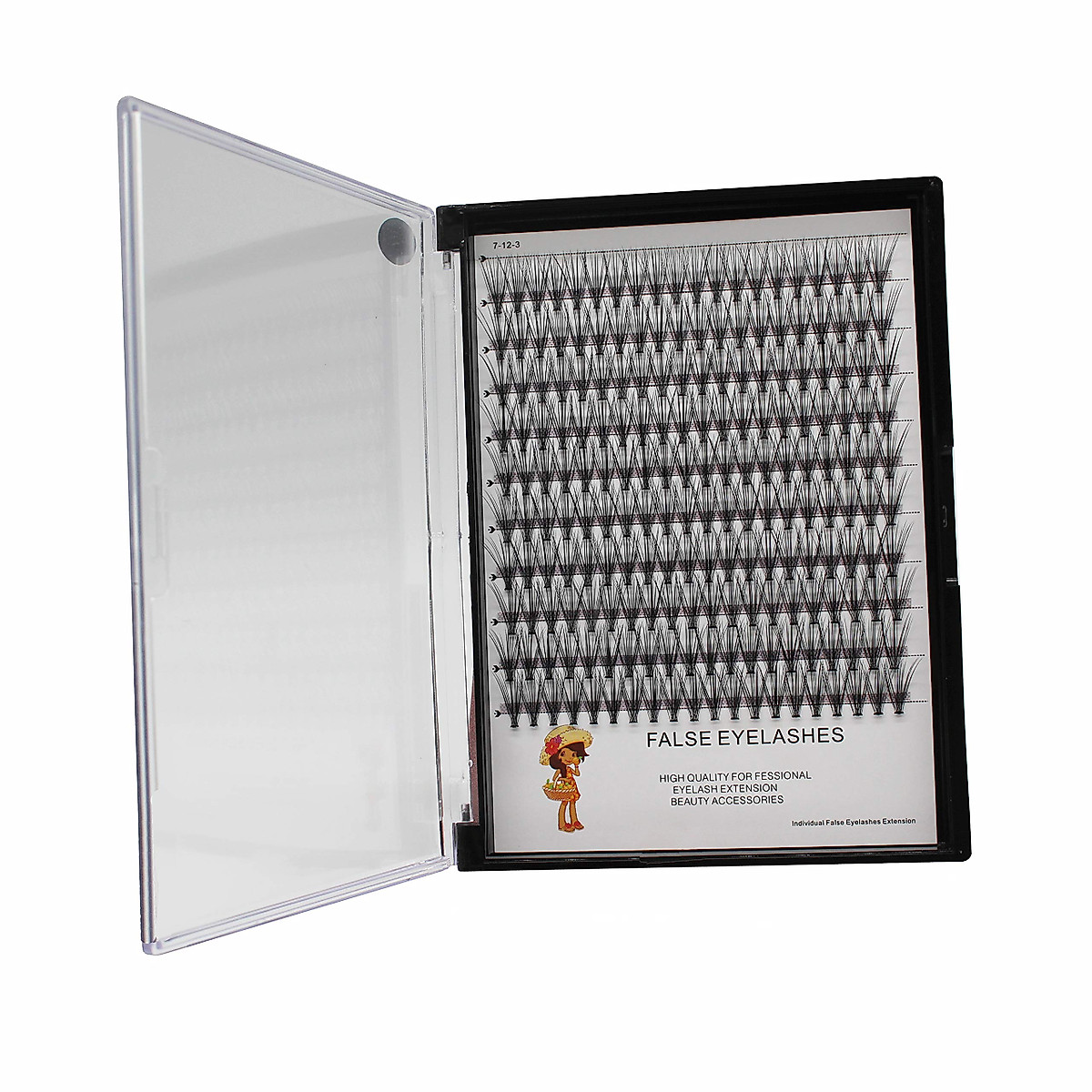 Bodermincer 200pcs/Pack C Curl 20 Root Thickness 0.07mm Professional Makeup Individual Lash Cluster Black Individual Cluster Eye Lashes Grafting Fake False Eyelashes Lash Clsuter Wispy (14mm)