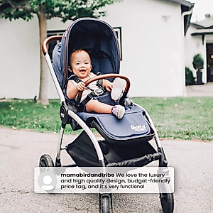 Delta Children Revolve Reversible Stroller, Red - Leather Handlebar; One Hand Easy Fold; Lightweight Shock-Absorbing Frame; Reclining Seat and Adjustable Footrest