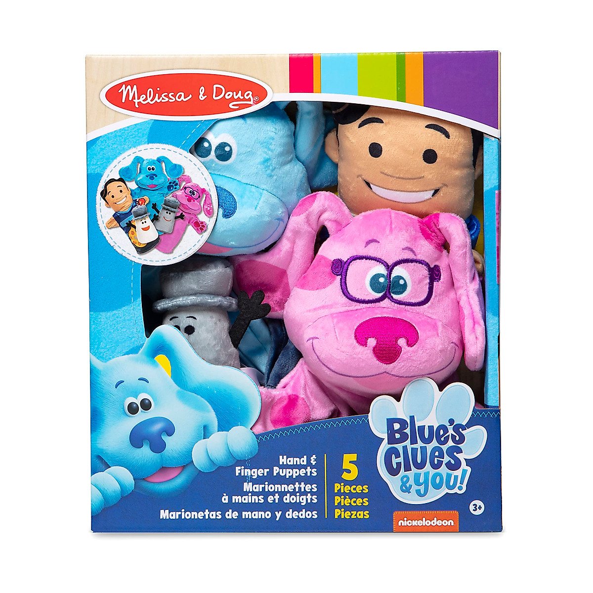 Melissa & Doug Blue's Clues & You! Hand & Finger Puppets (5 Pieces)