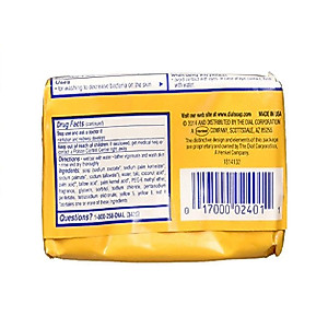 Dial Antibacterial Deodorant Gold Bar Soap, 4 Ounce (Pack of 20) Net Wt 5.LBS