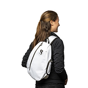 geckobrands Sling Bag | Versatile Unisex Crossbody Shoulder Bag | Stylish Companion for Adventures and Everyday (White 1)
