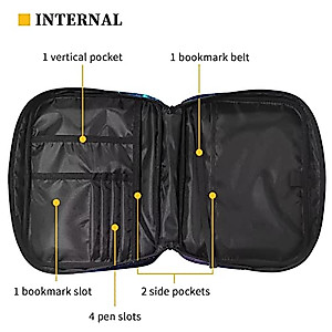 Hinthetall Galaxy Koala Bible Covers for Women Fit Standard Bible Accessories for Bible Study School Muti-Functional Carrying Book Case for Church School Nice Gift for Christains 1 Pack