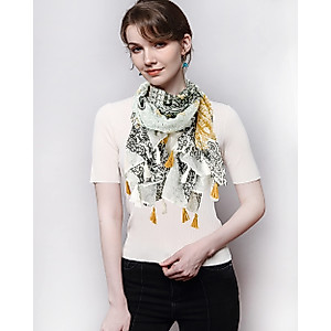 Lightweight Women's Fashion Floral Printed Winter Fall Warm Scarves Scarf Shawl